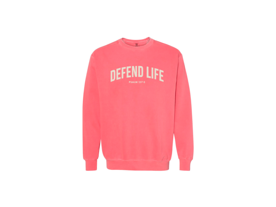 Defend Life Comfort Colors® Sweatshirt – Watermelon (Psalm 127:3 ...